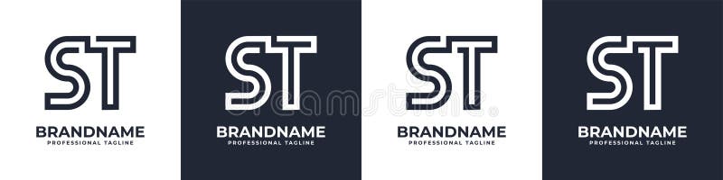 Simple ST Monogram Logo, Suitable for Any Business with ST or TS ...
