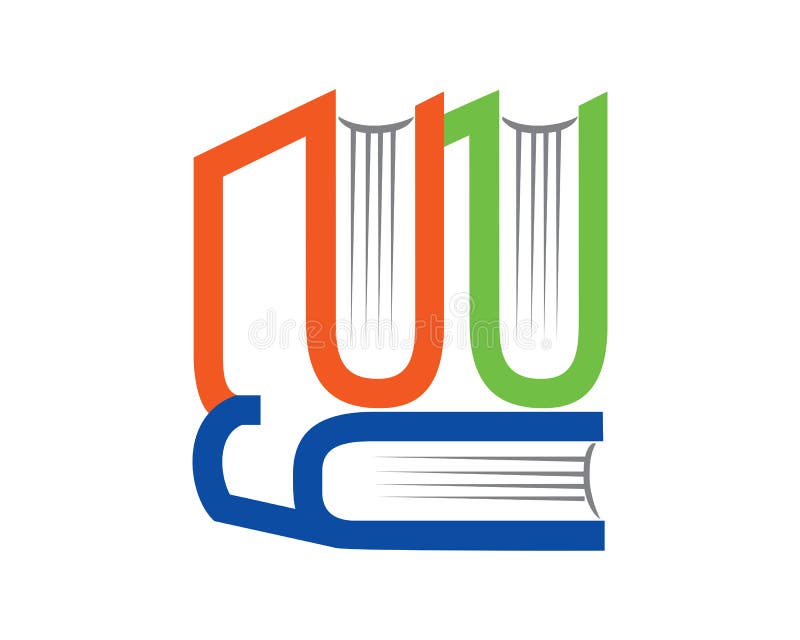 Simple Stack of Books Arranged with Particular Arrangement Stock Vector ...