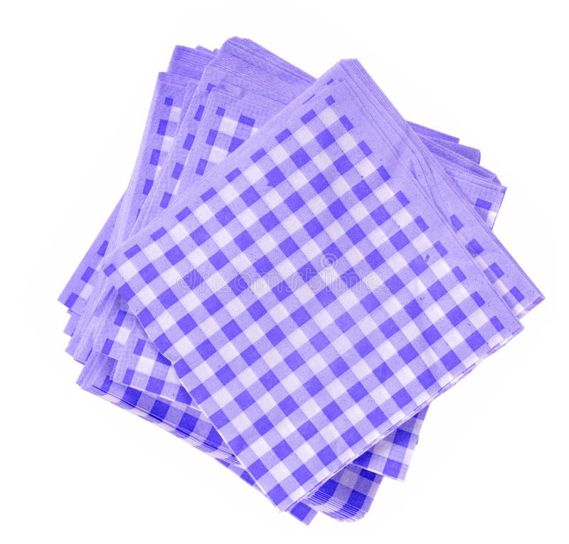 Simple Stack of Napkins, Purple Stock Photo - Image of square, isolated ...