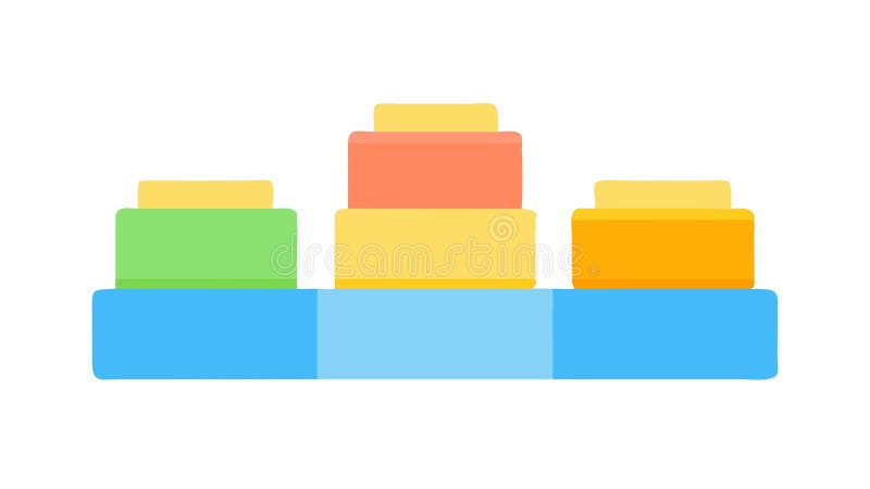 Simple Stacked Rectangular Boxes Icon in Flat Style, Vector Design Generative AI Stock Vector ...