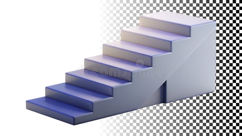 Simple Stairs Structure Architectural Element and Progression Path ...
