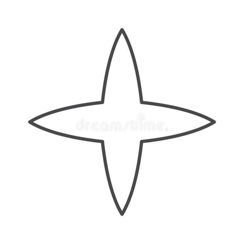 Simple star icon stock illustration. Illustration of geometric - 331210032