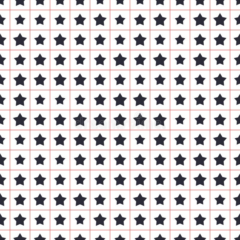 Simple Star Geometric Seamless Pattern Vector Stock Vector ...