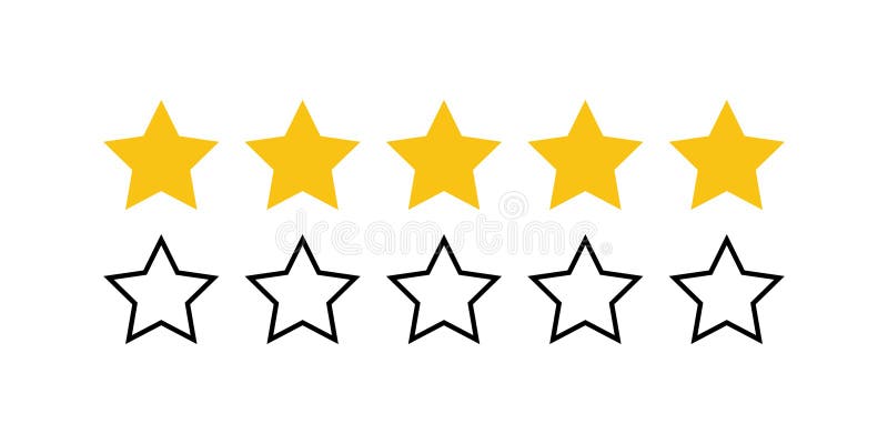 Simple Star Icon for Rating and Review Feedback Systems Stock Vector - Illustration of ranked ...