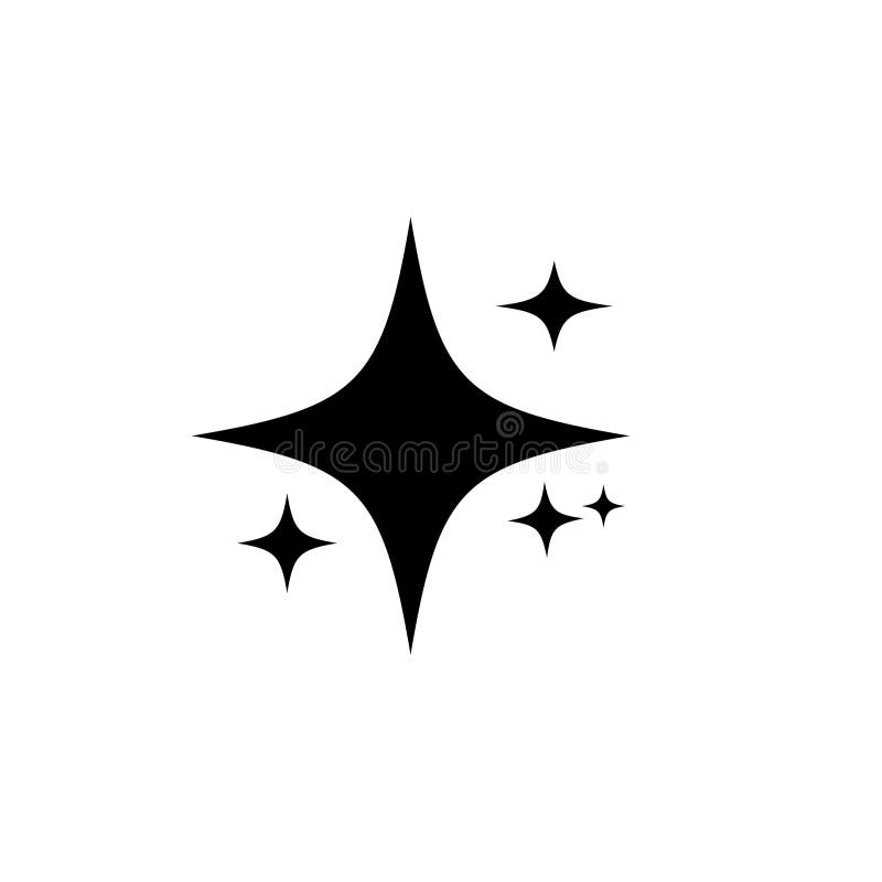 Simple star icon stock illustration. Illustration of shine - 331210039