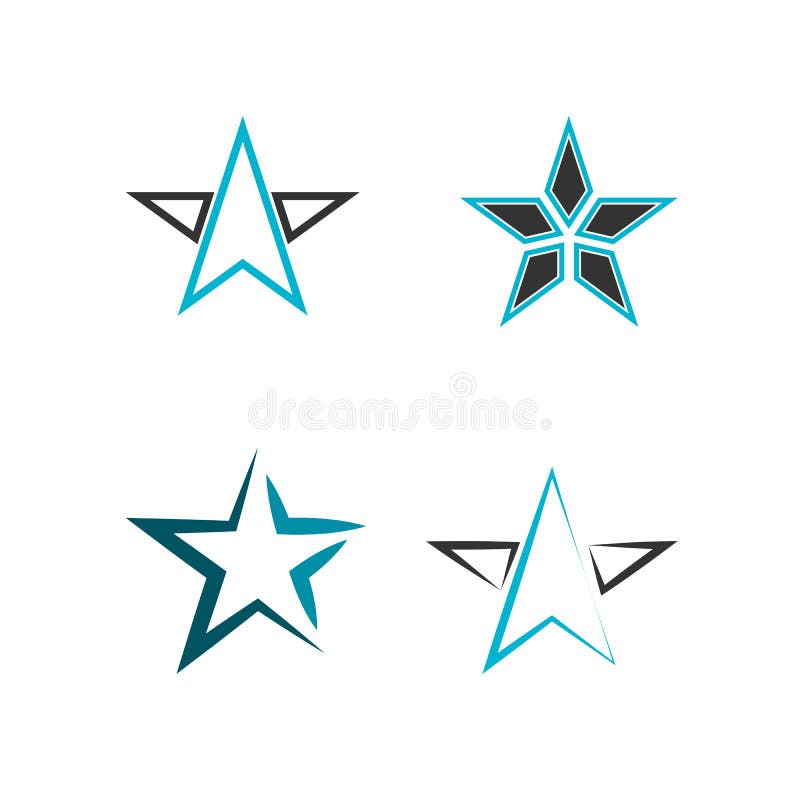 Simple Star Logo, Icon, Vector Design Element Stock Illustration ...