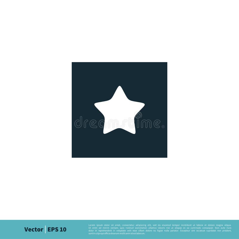 Simple Star Shape Icon Vector Logo Template Illustration Design. Vector ...