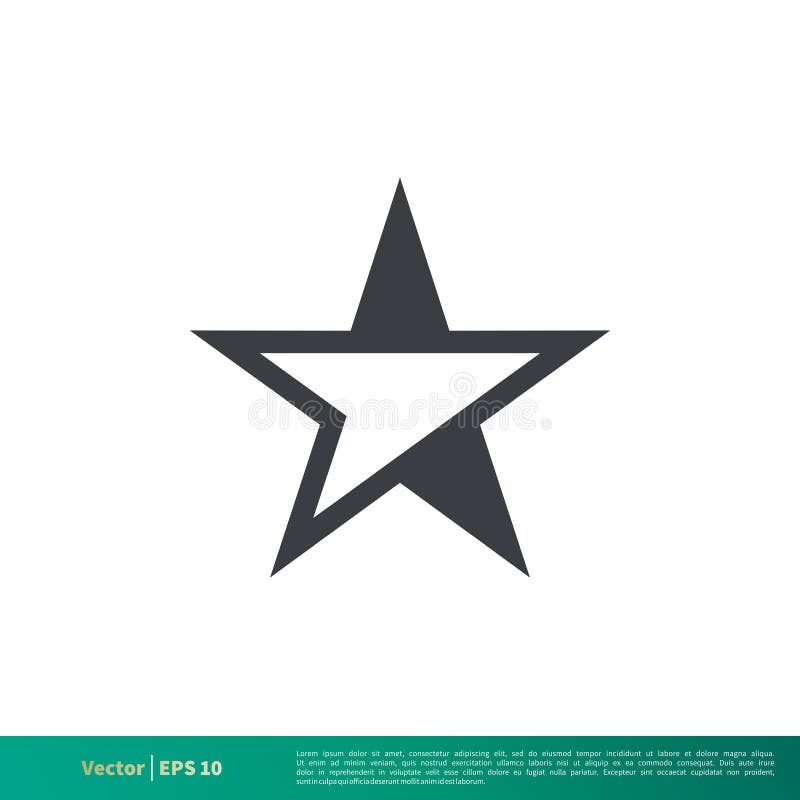 Simple Star Shape Icon Vector Logo Template Illustration Design. Vector ...
