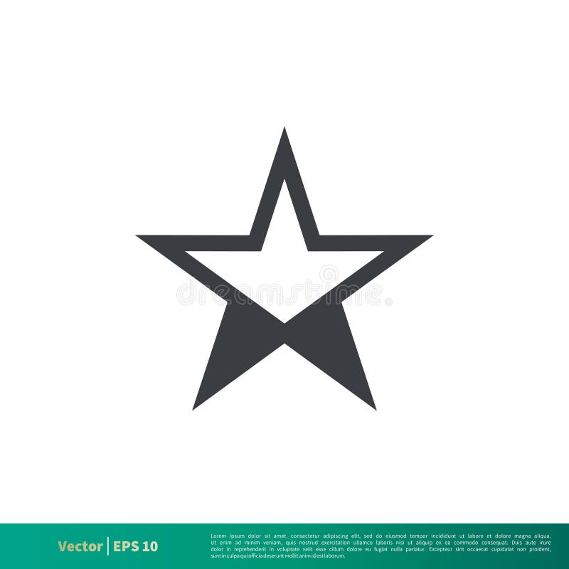 Simple Star Shape Icon Vector Logo Template Illustration Design. Vector ...