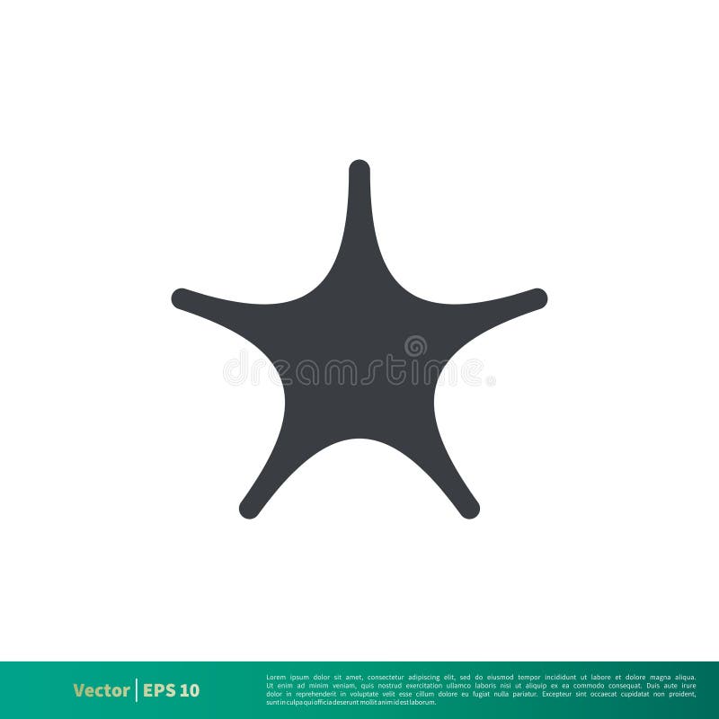 Simple Star Shape Icon Vector Logo Template Illustration Design. Vector ...
