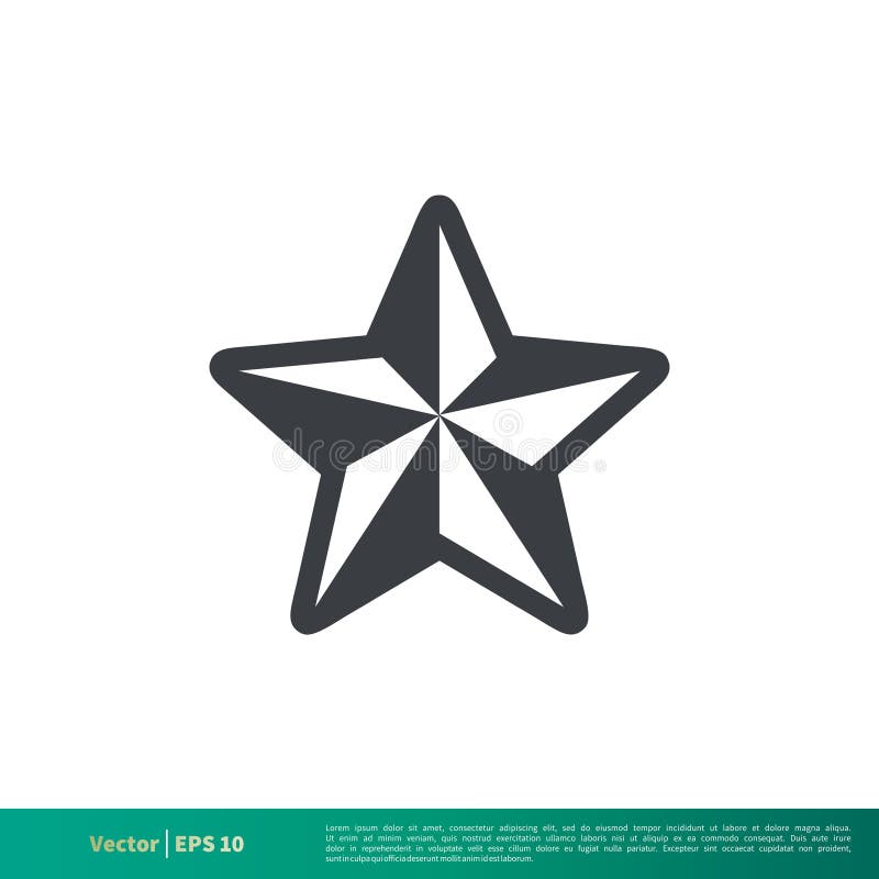Simple Star Shape Icon Vector Logo Template Illustration Design. Vector ...