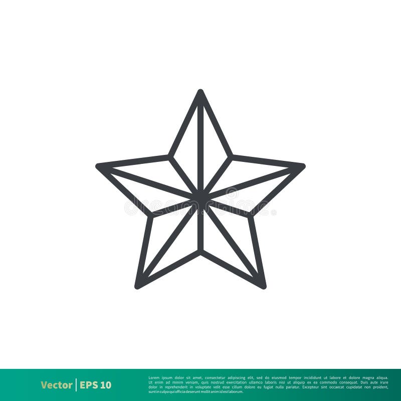 Simple Star Shape Icon Vector Logo Template Illustration Design. Vector ...