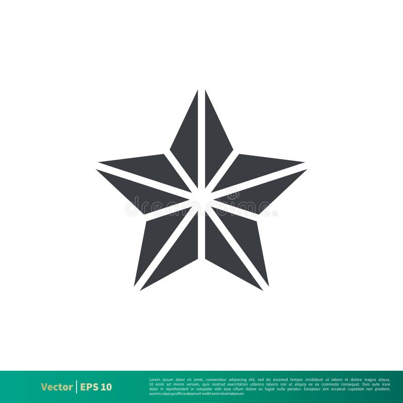 Simple Star Shape Icon Vector Logo Template Illustration Design. Vector ...