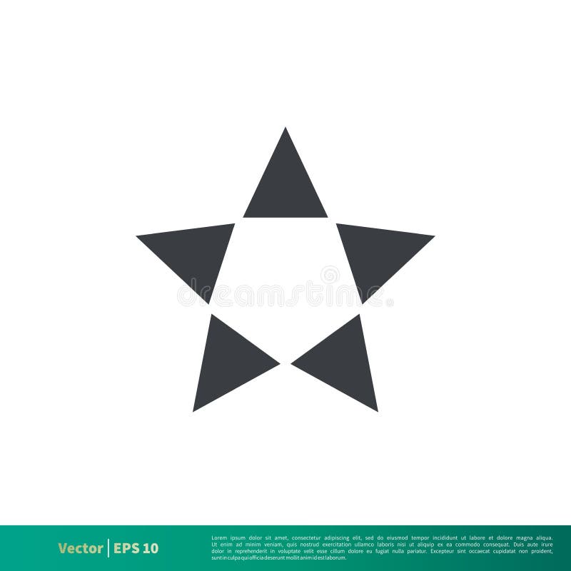 Simple Star Shape Icon Vector Logo Template Illustration Design. Vector ...