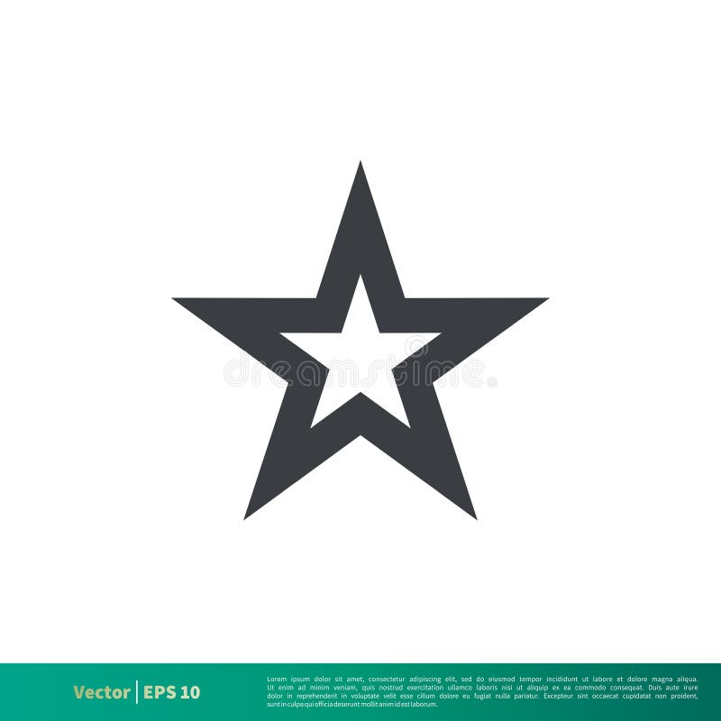 Simple Star Shape Icon Vector Logo Template Illustration Design. Vector ...