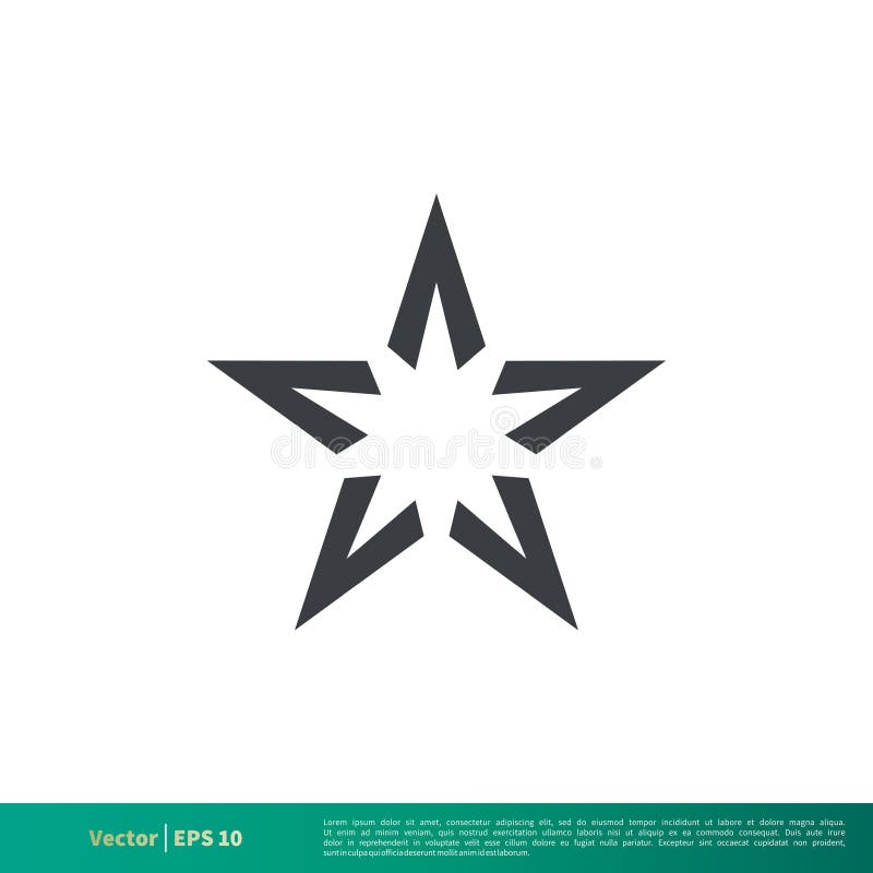 Simple Star Shape Icon Vector Logo Template Illustration Design. Vector ...