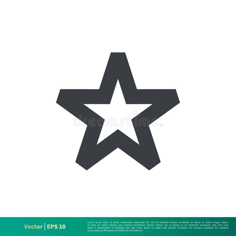 Simple Star Shape Icon Vector Logo Template Illustration Design. Vector ...