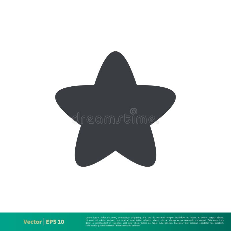 Simple Star Shape Icon Vector Logo Template Illustration Design. Vector ...