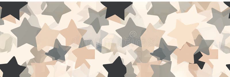 Simple Star Shapes in Muted Tones, Arranged in a Subtle and Minimalist ...