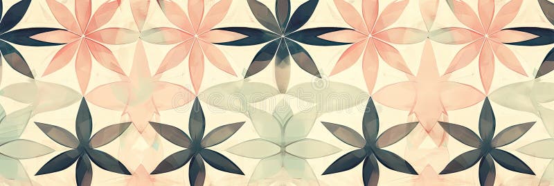 Simple Star Shapes in Muted Tones, Arranged in a Subtle and Minimalist ...
