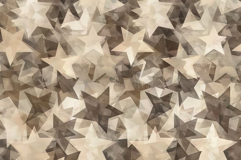 Simple Star Shapes in Muted Tones, Arranged in a Subtle and Minimalist ...
