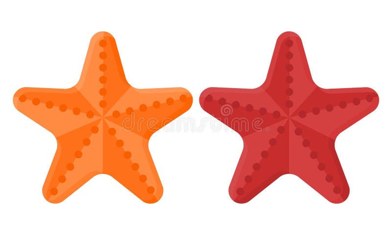 Simple Starfish Animal Vector Stock Vector - Illustration of journey ...