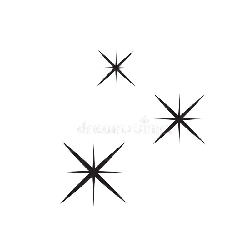 Simple Stars Sparkle Icon Vector Illustration Stock Vector ... Simple Stars Sparkle Icon Vector Illustration Stock Vector ...