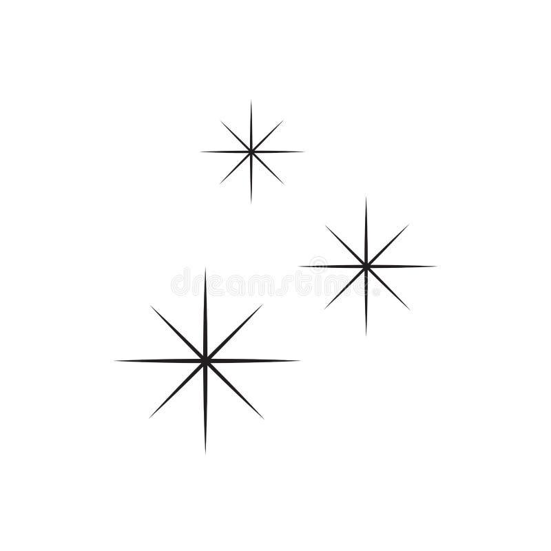 Simple Stars Sparkle Icon Vector Illustration Stock Vector ... Simple Stars Sparkle Icon Vector Illustration Stock Vector ...