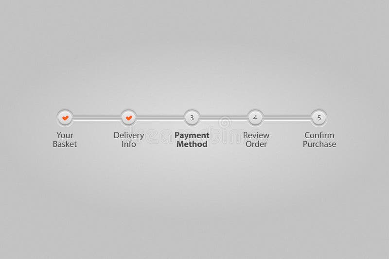 Simple Step by Step Progress Bar Stock Vector - Illustration of ...