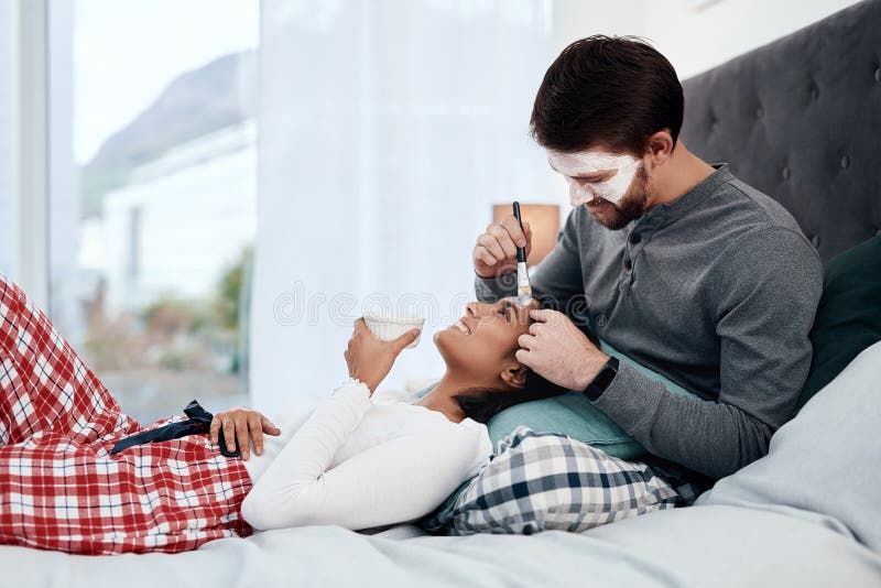 Simple Steps Keep You Looking Your Best during Lockdown. a Young Couple ...