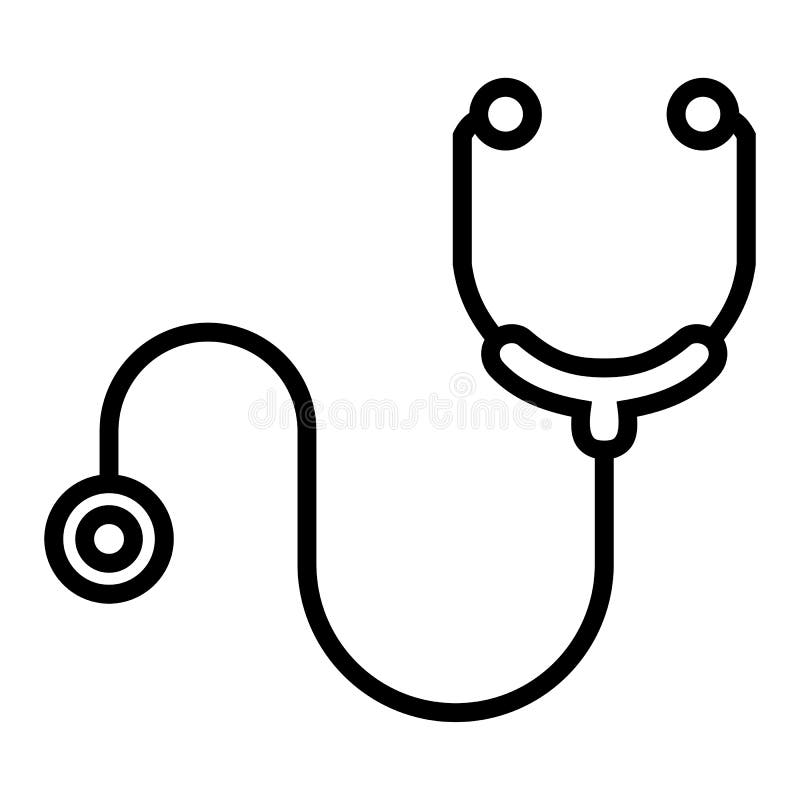 Simple Stethoscope Icon on White Background Stock Vector - Illustration ... Simple Stethoscope Icon on White Background Stock Vector - Illustration ...