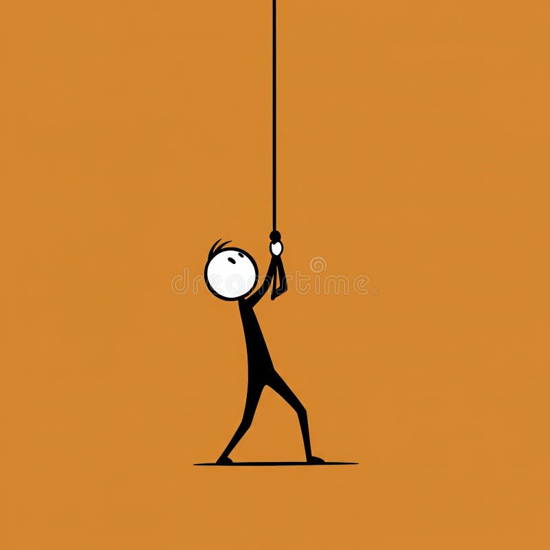 Stick Figure Reaching Stock Illustrations – 202 Stick Figure Reaching ...