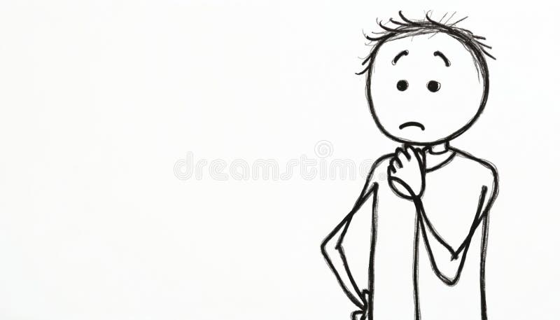 Stick Figure Man Icon Thinking Stock Illustrations – 405 Stick Figure ...