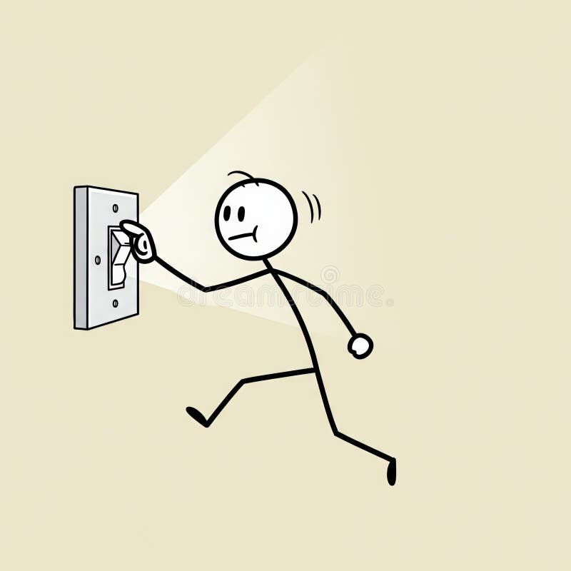Stick Figure Turning Stock Illustrations – 44 Stick Figure Turning ...