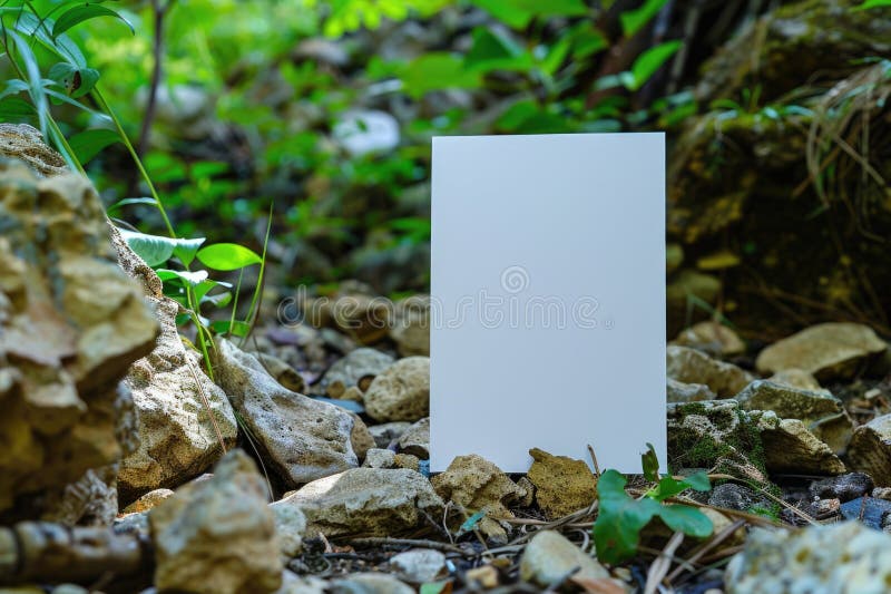 A Simple Still Life Composition Featuring a Blank White Sheet of Paper ...