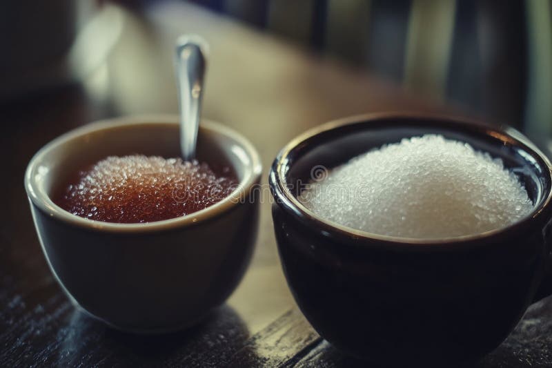 A Simple Still Life Setup Featuring Two Cups and a Spoon on a Wooden ...