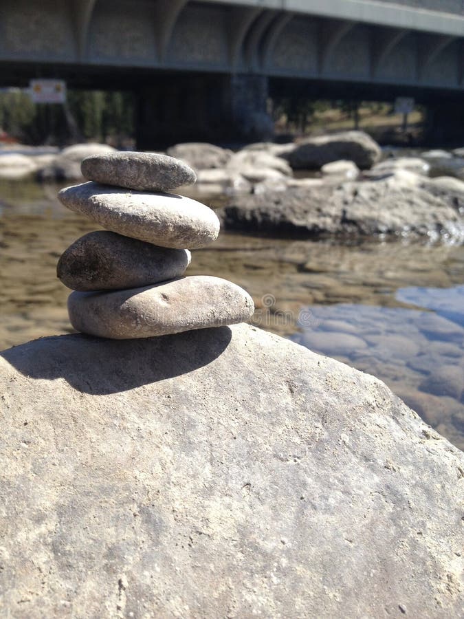 Simple Stone Balance stock image. Image of beauty, outdoor - 87608553