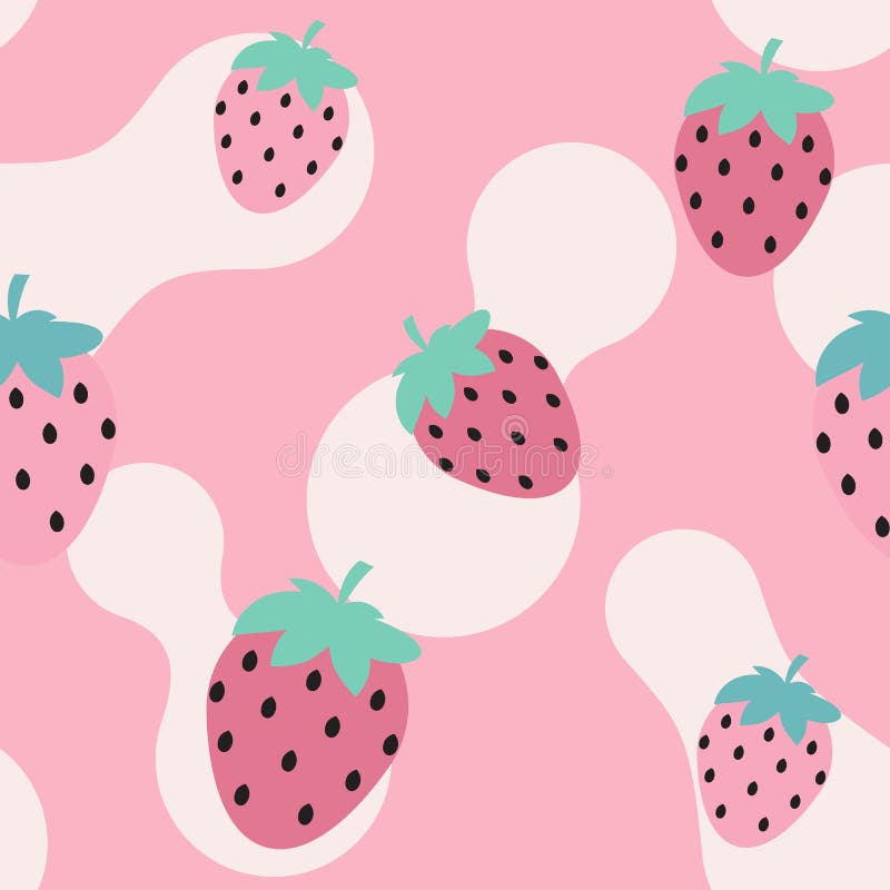 Strawberry Background Illustration Stock Vector - Illustration of ...