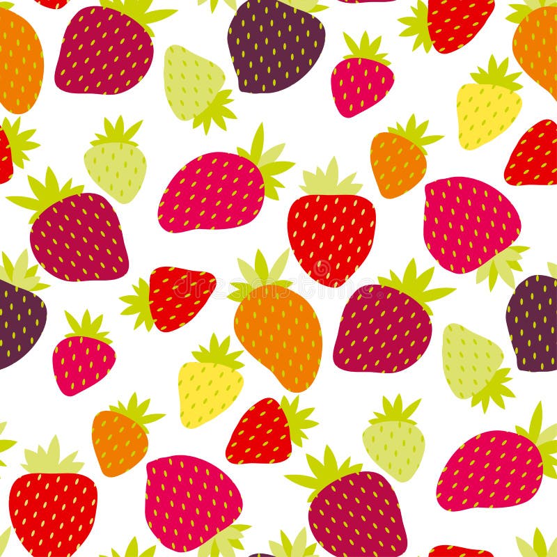 Simple strawberry cover. stock vector. Illustration of raspberry - 38491423