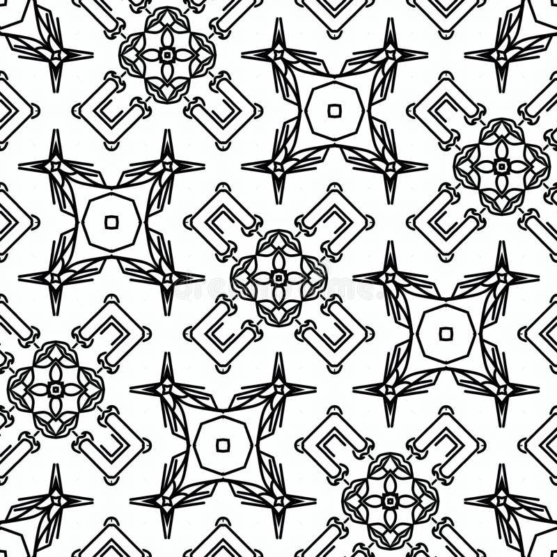 Simple and Striking Black and White Geometric Cross Pattern: Modern ...