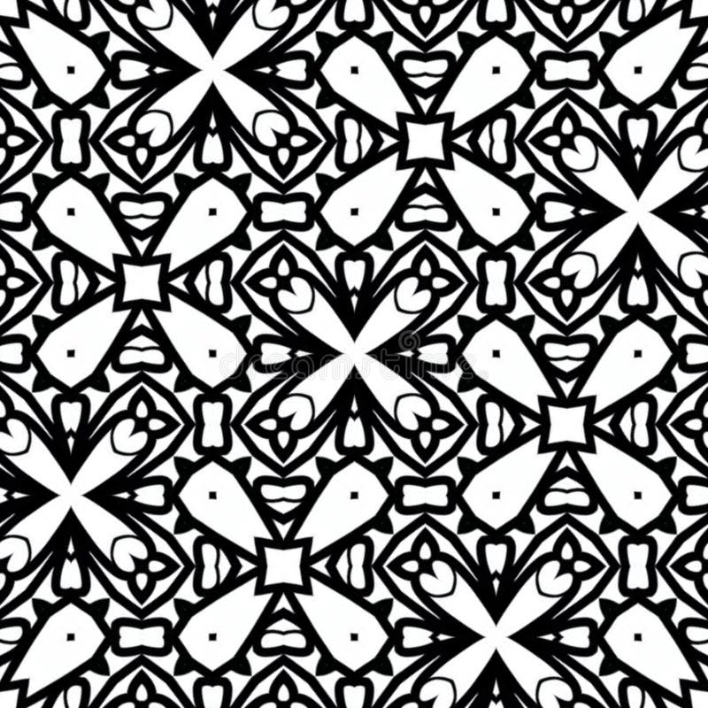 Simple and Striking Black and White Geometric Cross Pattern: Modern ...