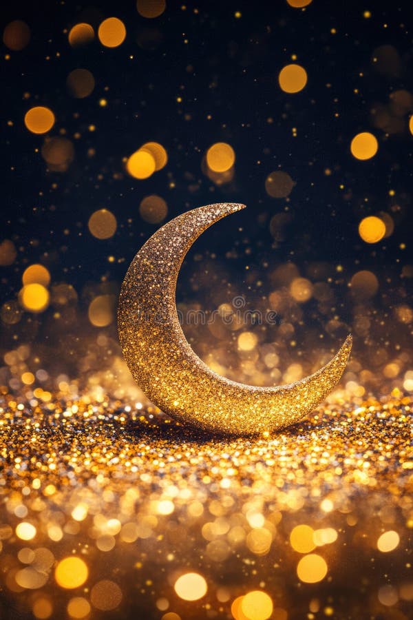 A Simple yet Striking Design Featuring a Golden Crescent Shape on a ...