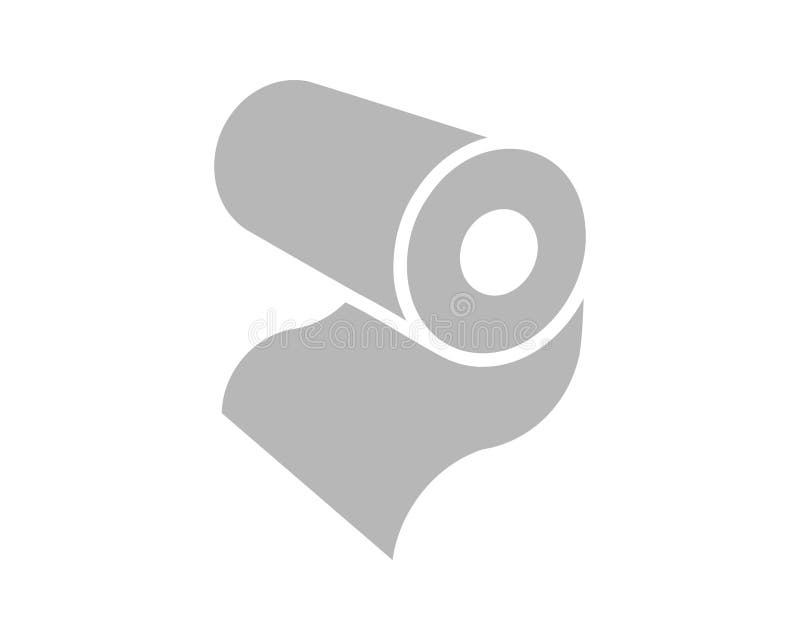 Simple yet Striking Icon Depicting a Roll of Material Unfurling ...