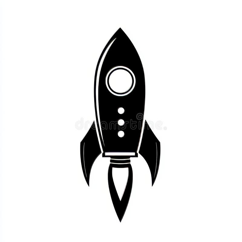 A Simple yet Striking Illustration of a Rocket Taking Off Encapsulates ...