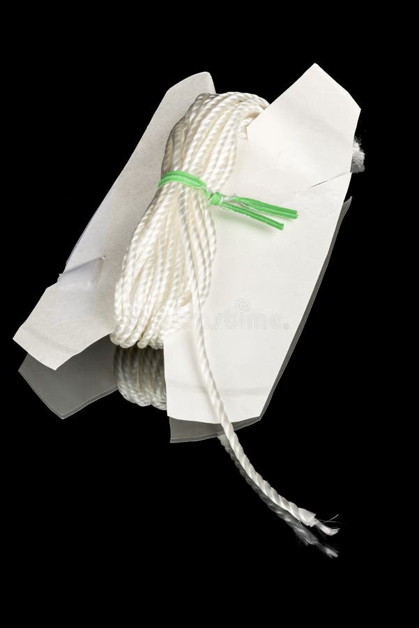 Simple String Wound on a Cardboard Piece Stock Photo - Image of wound ...