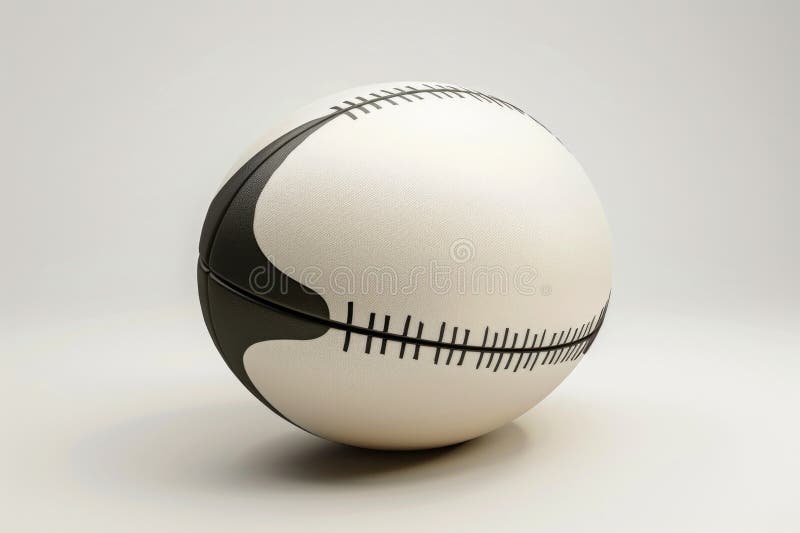 A Simple, Striped Ball in Black and White Colors Stock Illustration ...