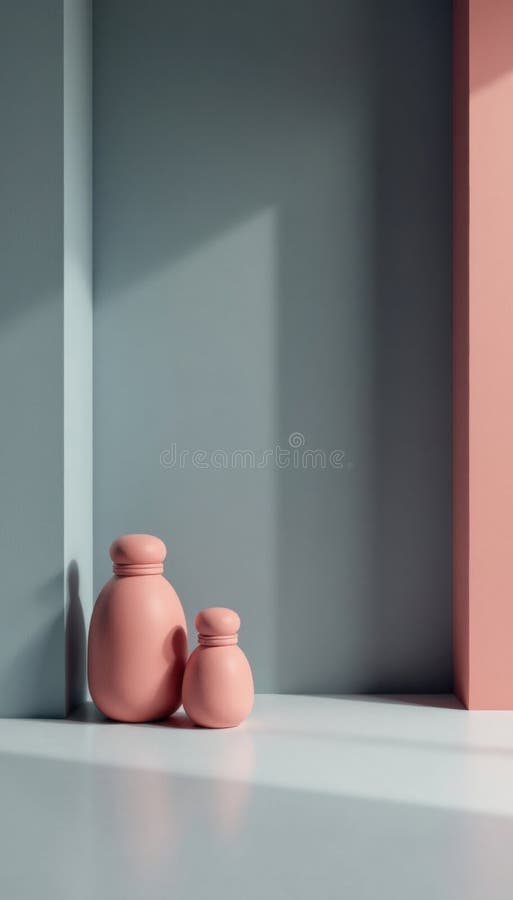 Simple Studio Setup with Grey Walls and Empty Floor for Showcasing ...