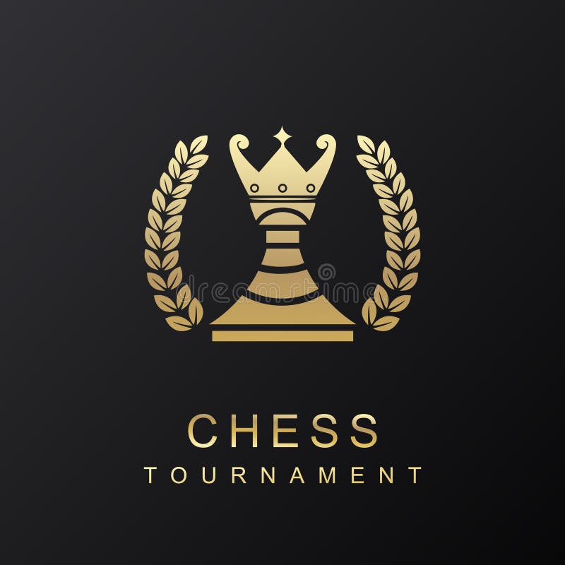 Simple Style Chess Tournament Brand Logo Design Stock Vector ...