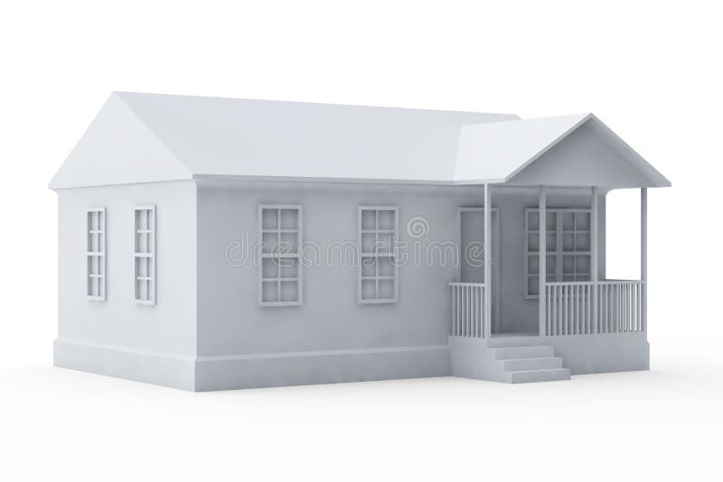 Simple Style house stock illustration. Illustration of white - 52842069