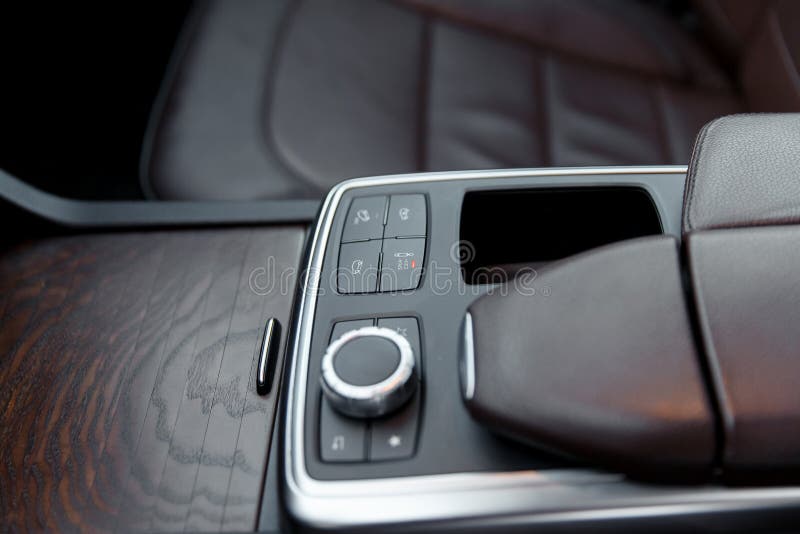 Simple yet Stylish and Balanced Interior of a Modern Car Stock Photo ...